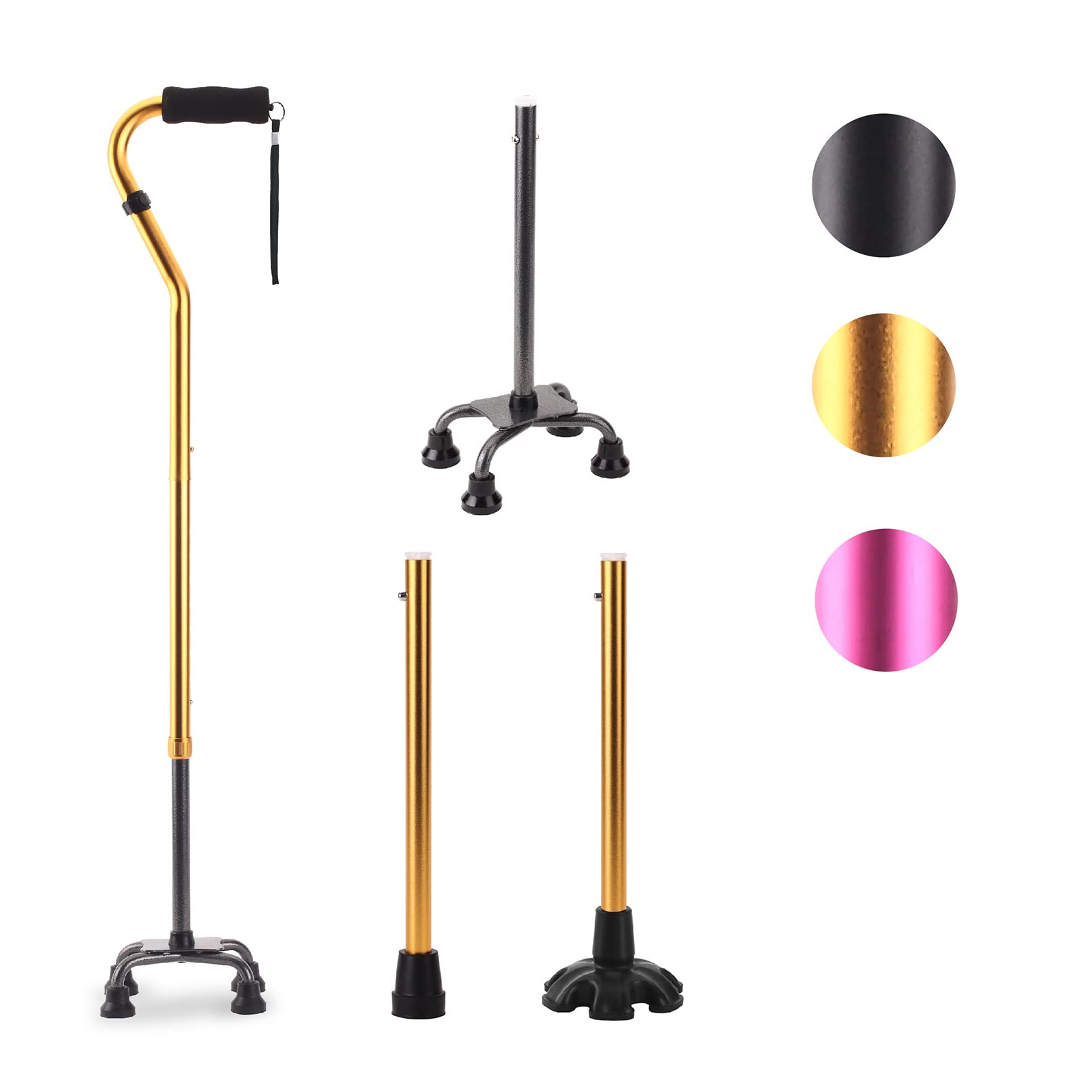 LIXIANG Walking Cane 3 in1 - Adjustable Lightweight Walking Sticks from ...