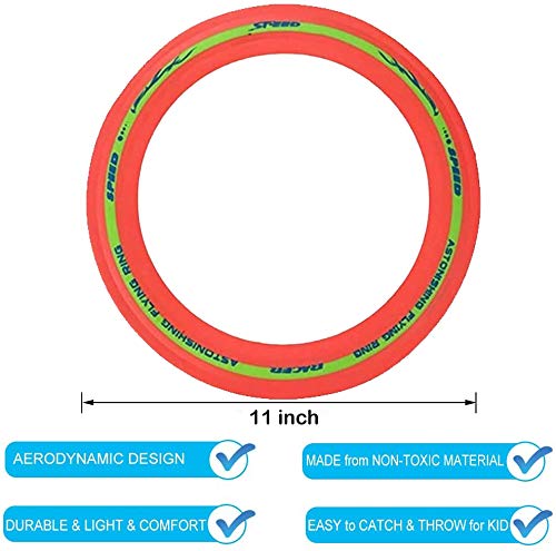 Snapklik.com : Flying Aero Discs, 6 Pack Sports Outdoor Pro Flyer Rings ...