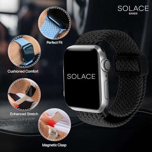 Solace Bands Imperium Adapt Wide Adjustable Nylon Braided Watch Band ...