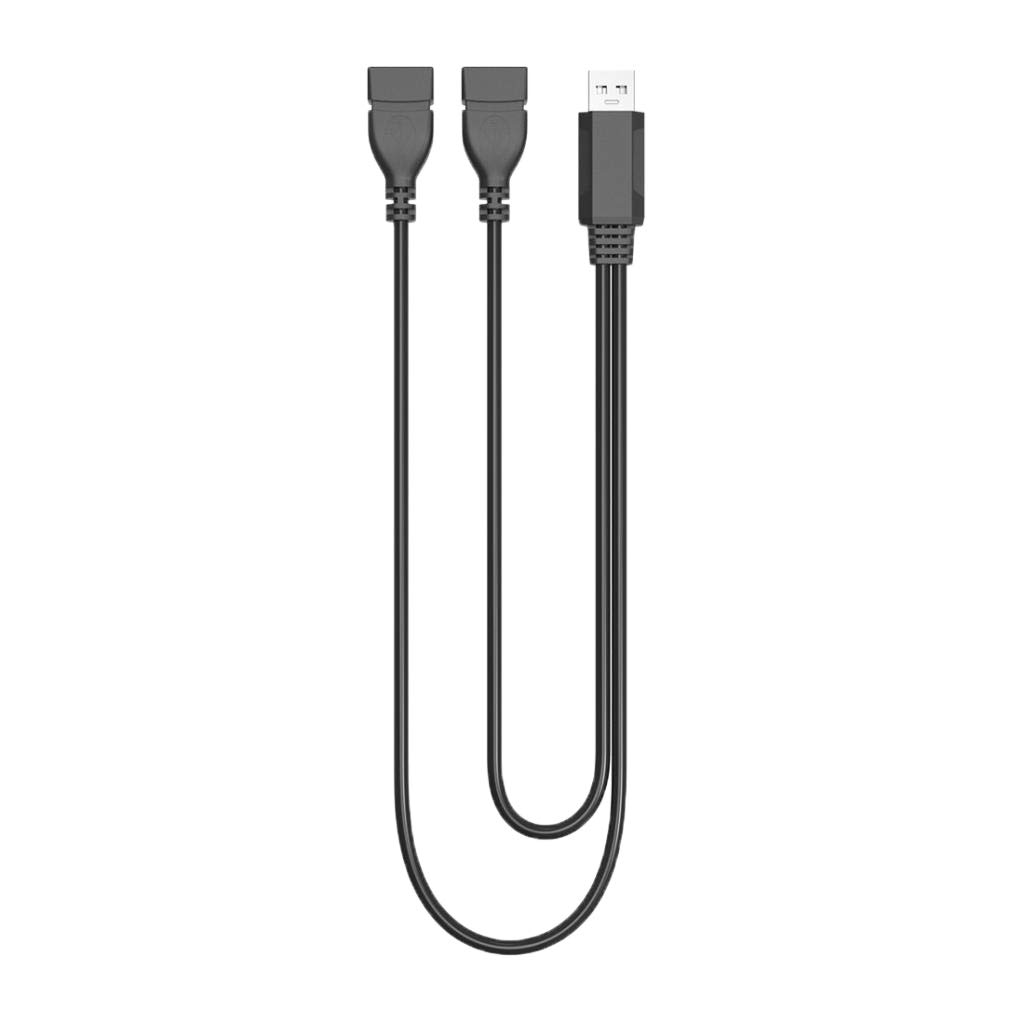 LOOM TREE® USB 2.0 A Male to 2 Dual USB Female Jack Y Splitter Hub ...