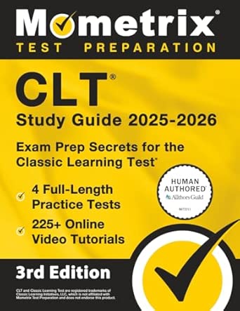 CLT Study Guide 2025-2026 - 4 Full-Length Practice Tests, 225+ Online ...