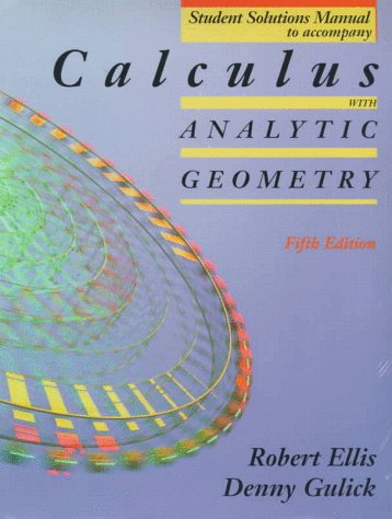 Calculus With Analytic Geometry: Ellis, Robert: 9780030129698: Amazon ...