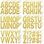 Amazon.com: 24 Sheets Gold Letter Stickers 256Pcs 2.5 Inch Large ...