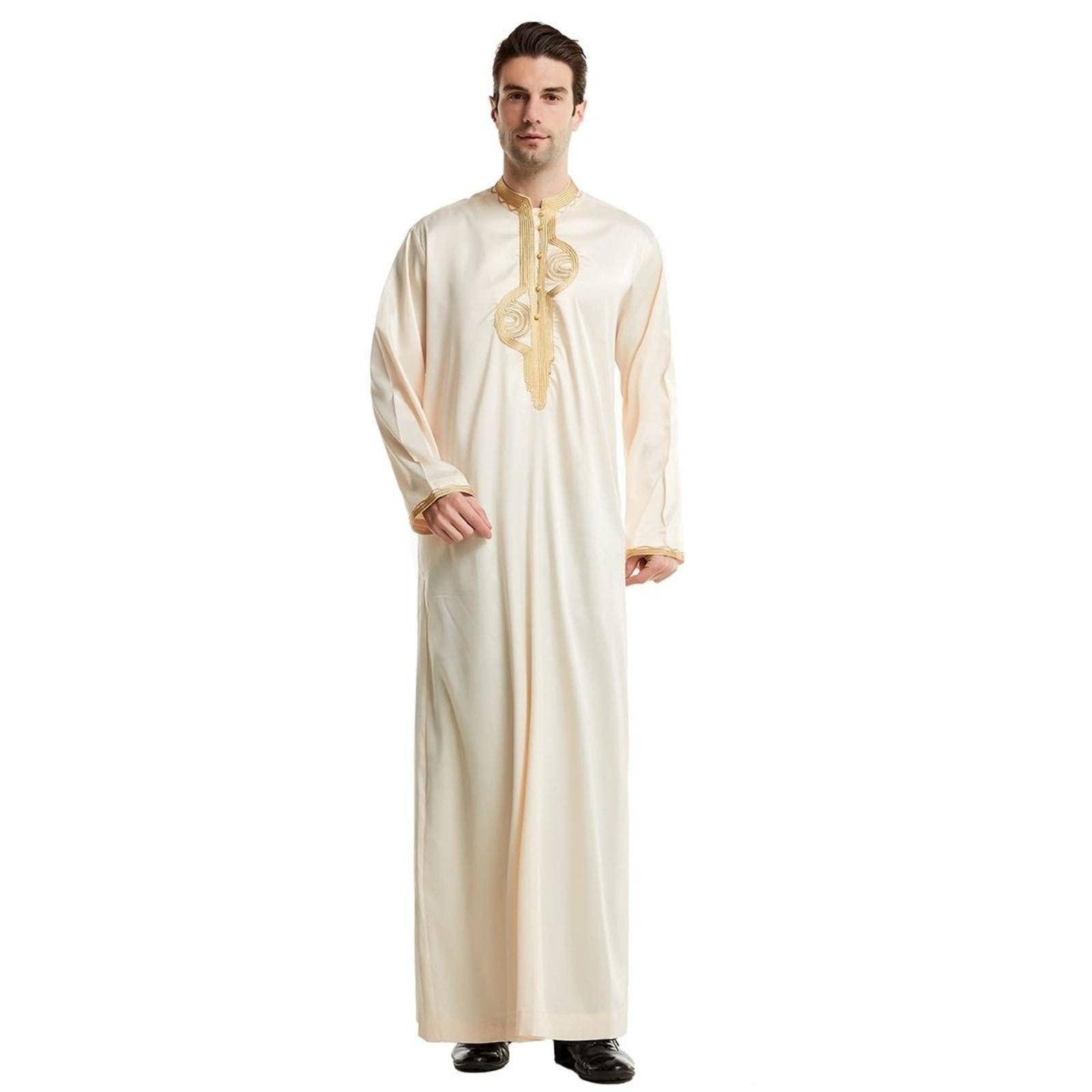 Buy Arab Middle East White Dress, Traditional Islamic Men's Clothing ...