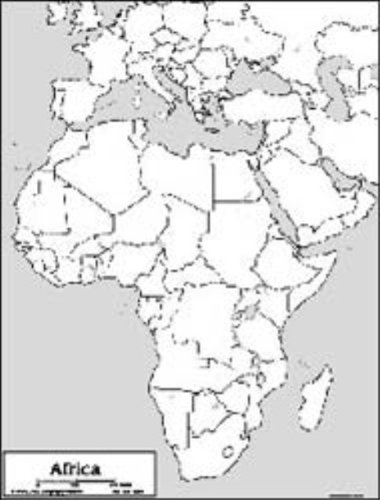 Africa Map Laminated: 9781931397049: Amazon.com: Books