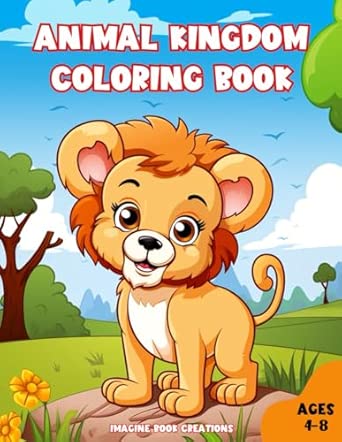 Animal Kingdom Coloring Book Ages 4-8: Creations, Imagine Book ...