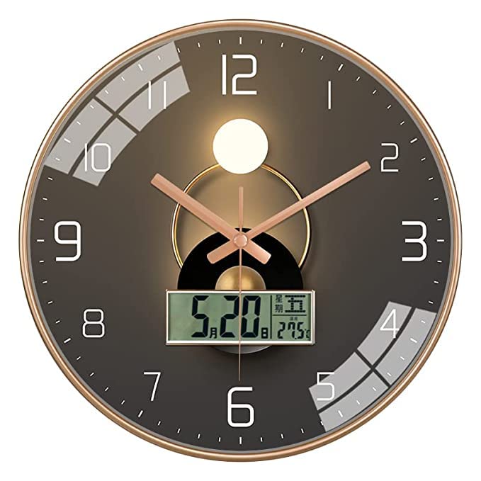 Buy ANH MART 13 cm Analog Alarm, Non Ticking Small Clock Battery ...