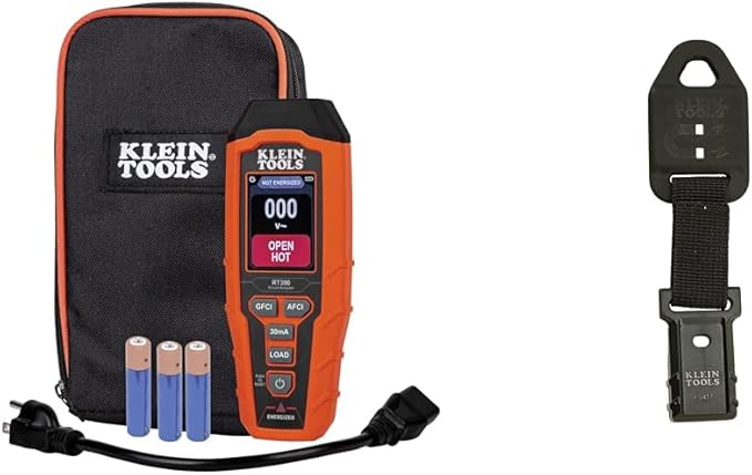 Klein Tools RT390 Circuit Analyzer with Large LCD, Identifies Wiring ...