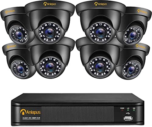 Anlapus 1080p CCTV Camera System, 4CH 1080p H.265+ Surveillance DVR ...