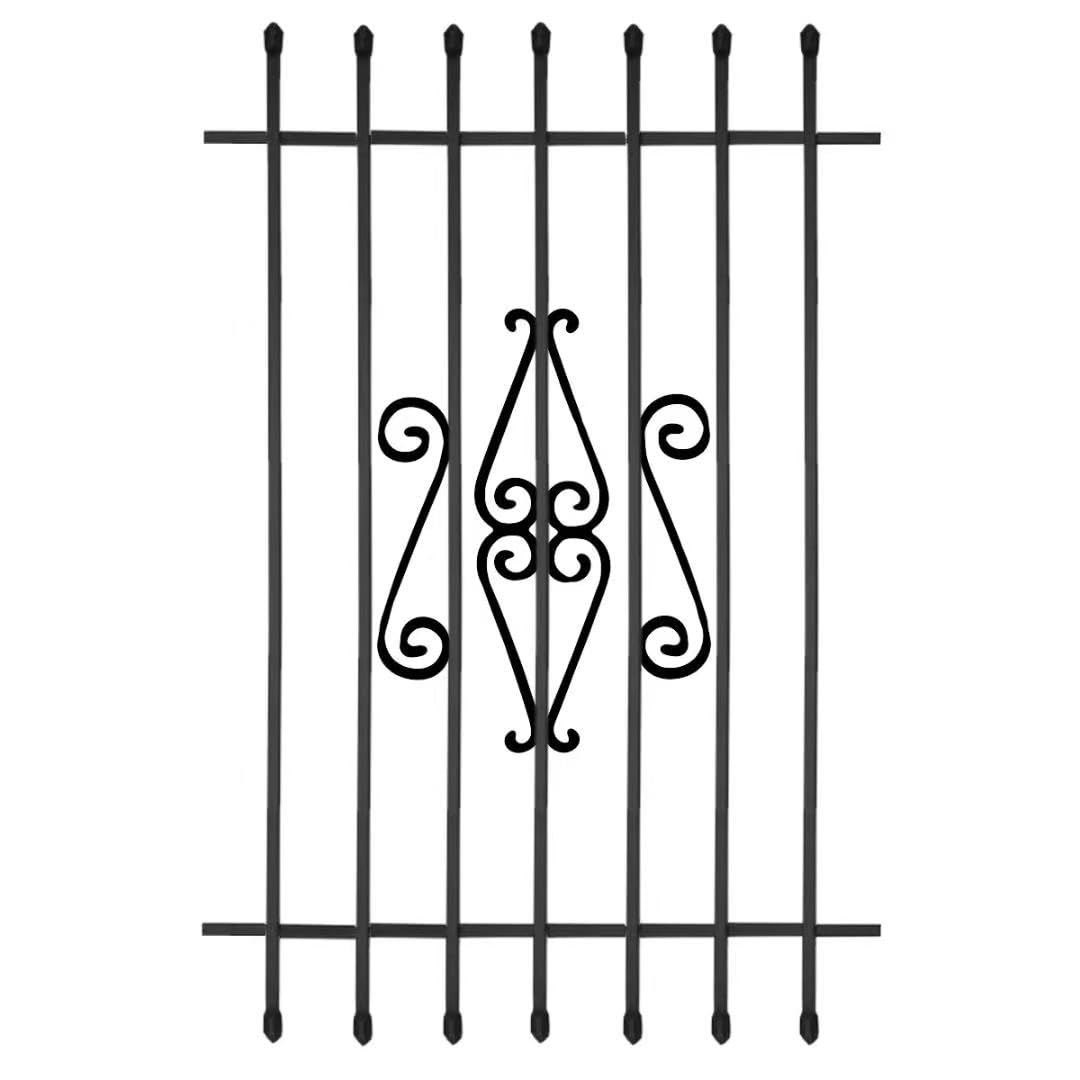 WEWORTH Spear Point Heavy Duty Window Bar,Window Security Bars Guards ...