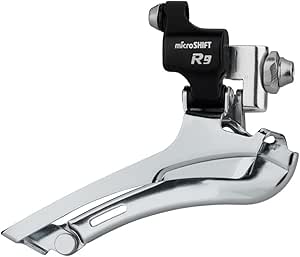Amazon.com : microSHIFT R9-F Double Front Derailleur - 9-Speed, Double ...