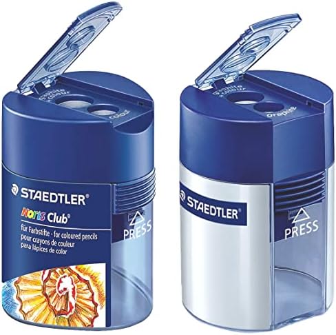 Staedtler 512 128 Double Hole Tub Triangular Metal Sharpener ...