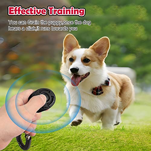 YAODHAOD Clicker Dogs, Pack of 2 Wrist Strap Pet Training Clicker, Dog ...
