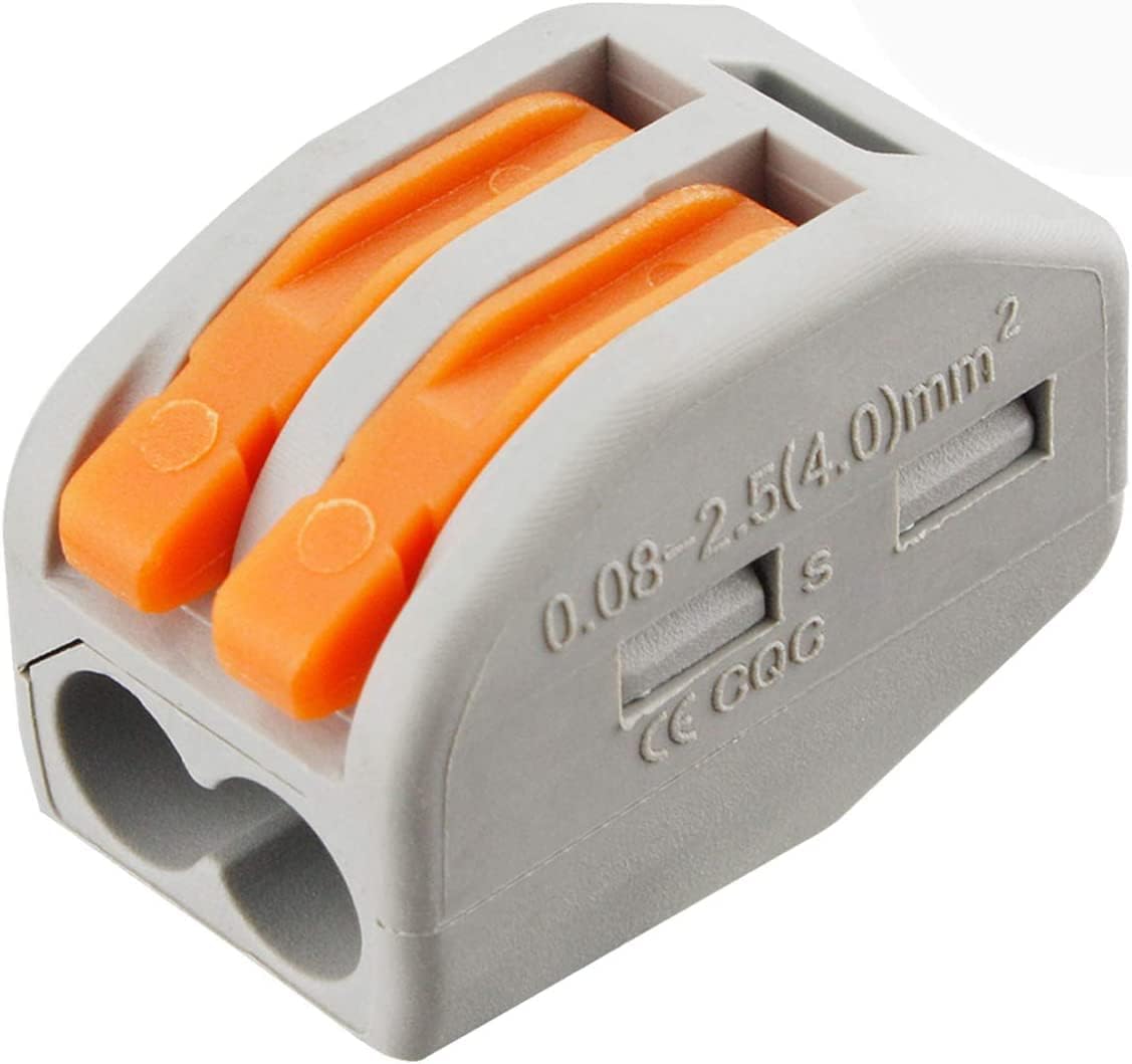 XHF 10 Pcs 222-412 2 Conductor Combination Compact Wire Connectors 2 ...