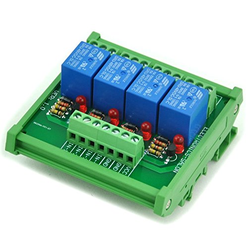 Amazon.com: ELECTRONICS-SALON DIN Rail Mount 4 SPDT Power Relay ...