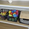 Amazon.com - Begale Large Plastic Storage Bins Basket Organizer, Black ...