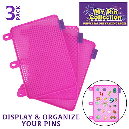 Snapklik.com : Enamel Pin Display Pages (3 PK) - Display And Trade Your ...
