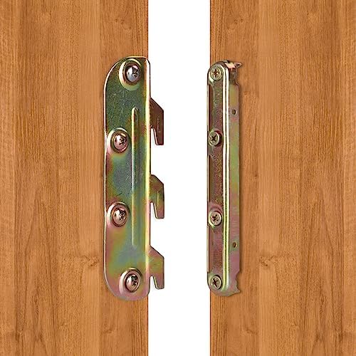 Amazon.com: ABuff 8 Set Bed Rail Brackets Heavy Duty Wooden Bed Rail ...