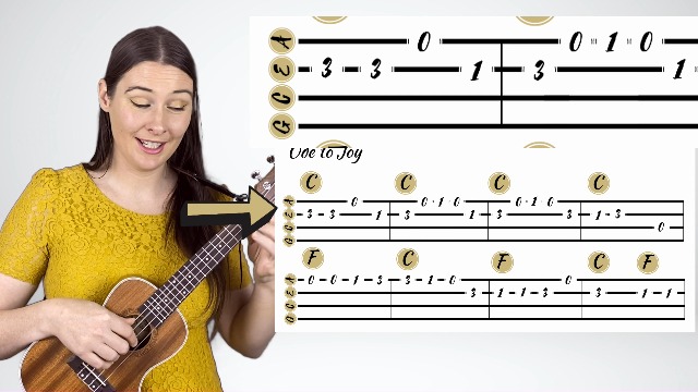 Watch Deviser Ukulele Lesson 4 - Read tab and play Ode to Joy on Amazon ...