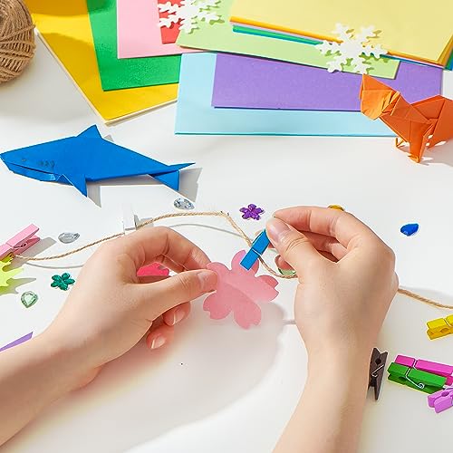 Origami Paper 180 Sheets, 20 Bright Colors A4 80gsm Double-Sided ...