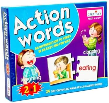 Buy Creative's Action words | Learn verbs in an easy N fun way ...