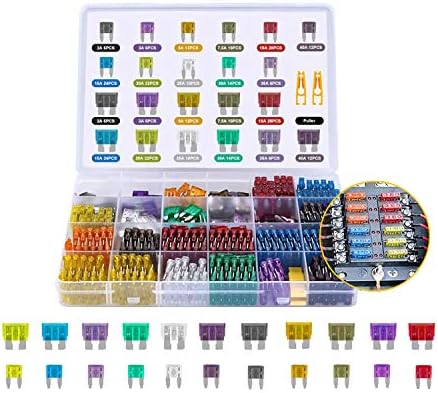 Rustark 250pcs US Grade Automotive Fuses Assortment Kit Standard & Mini ...