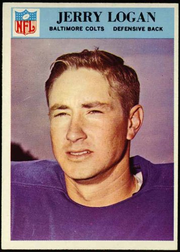 Jerry Logan (Baltimore Colts) 1966 NFL Football Trading Card ...
