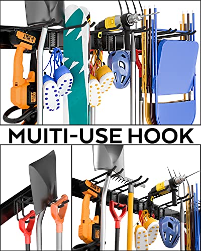 Snapklik.com : INCLY Garage Tool Rack Wall Mount, 48 Inch Garden Tool ...