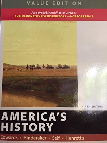 America's History Combined Vols. 1 & 2 Value Edition Instructor's 9th ...