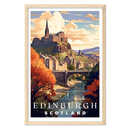 Amazon.com: Edinburgh Poster, Scotland Poster, Scotland Wall Art ...