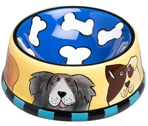 Henriksen Imports Candace Reiter Dogzilla Pet Dish, Blue : Amazon.in ...