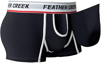 Feelonger Men's Dual Pouch Breathable Underwear Anti-Chafing Boxer ...
