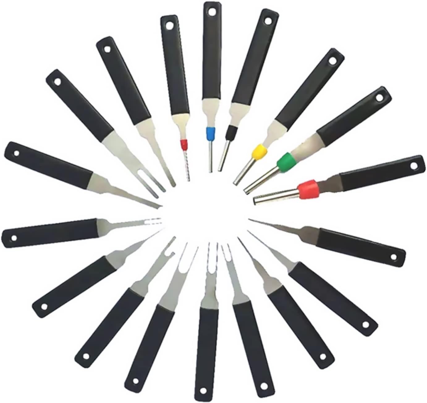 Amazon.com: TECKEEN 18Pcs Spring Steel Terminal Removal Tool Kit ...