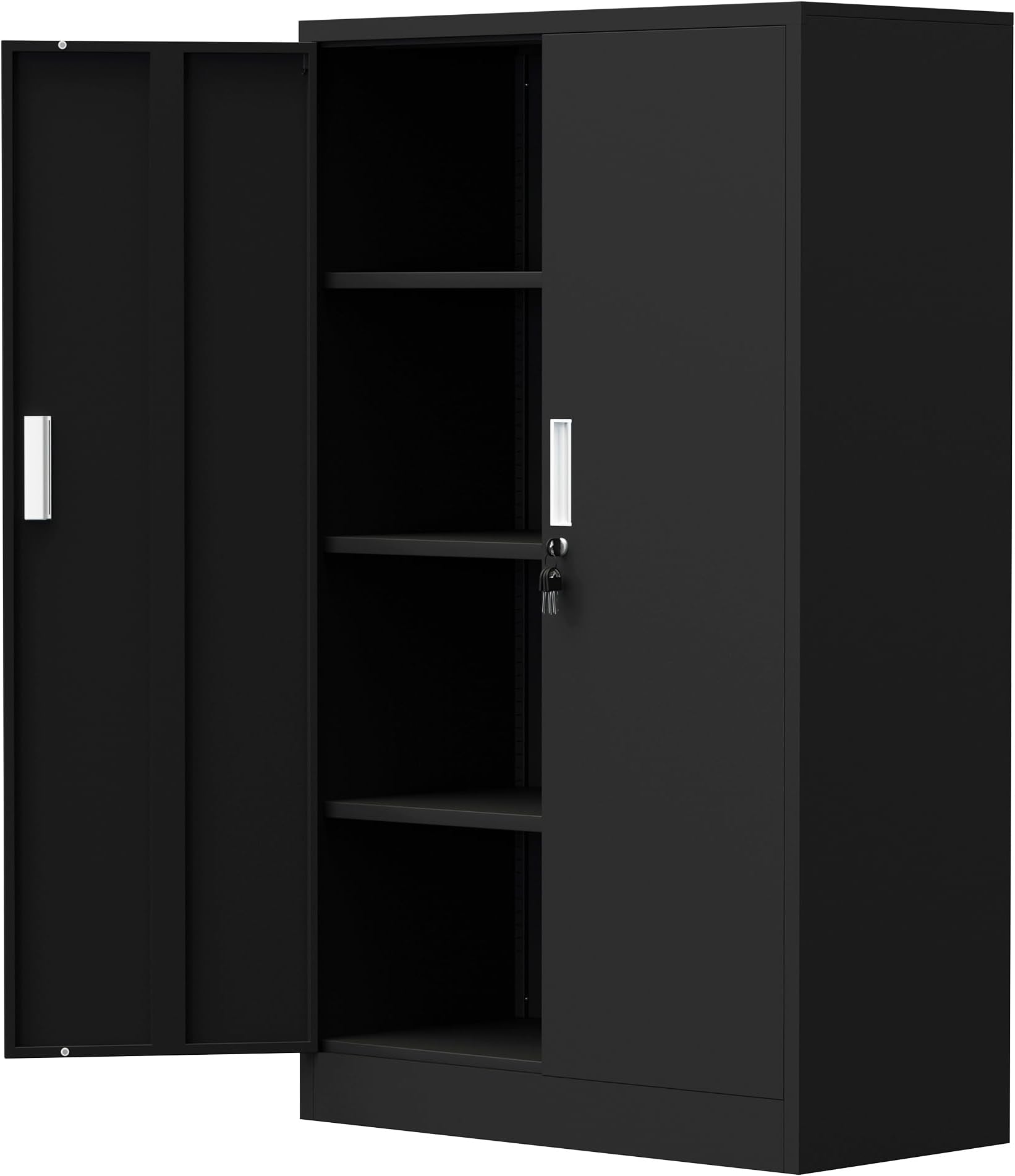 Amazon.com: VEVOR Metal Storage Cabinet, Steel Locking Storage Cabinet ...