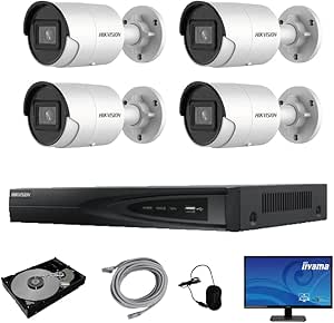 Amazon.co.jp: HIKVISION 2 Megapixel Network Security Camera, 4 HDD, 1TB ...