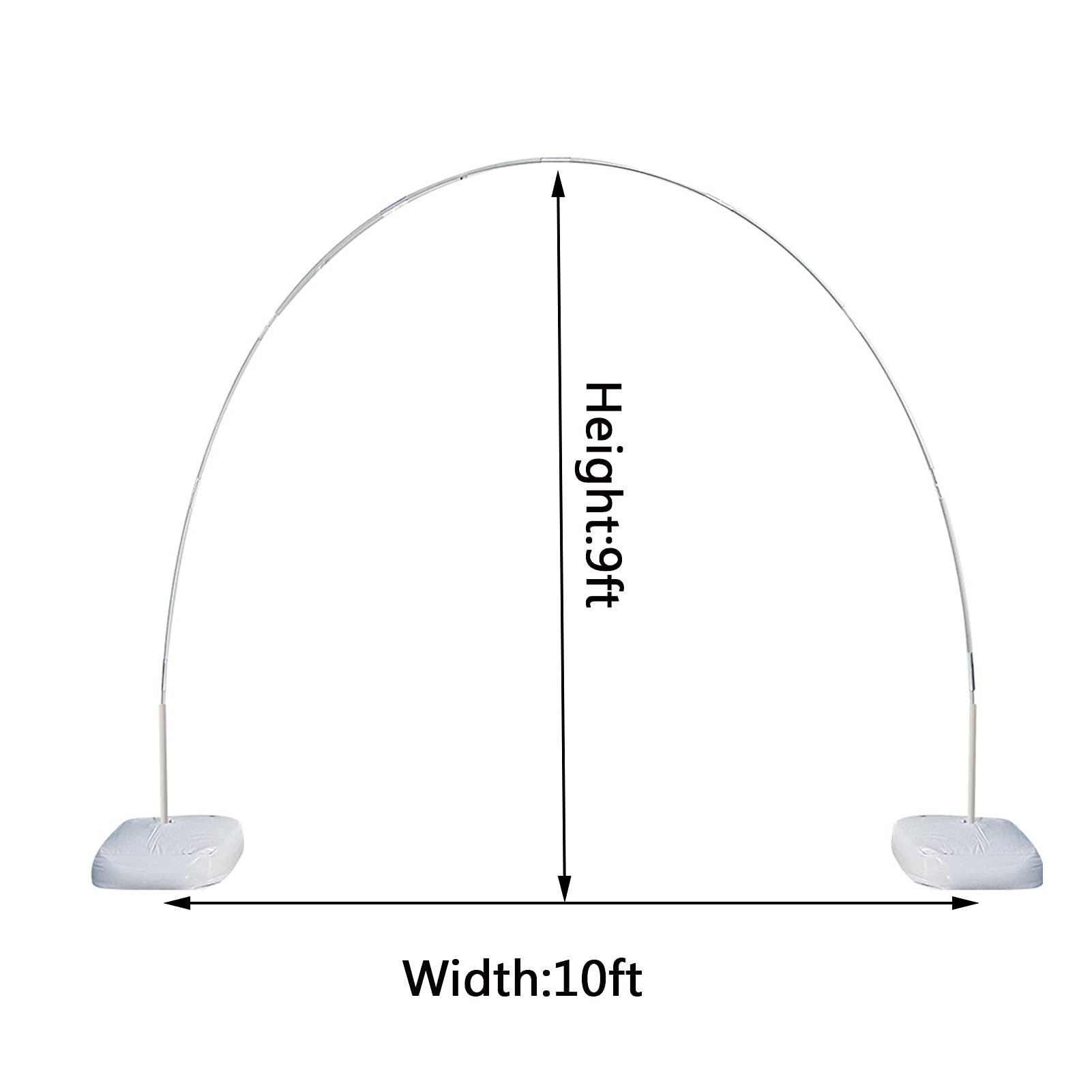 Buy Pakoula Balloon Arch Kits, 9Ft Tall & 10Ft Wide Adjustable Balloon ...
