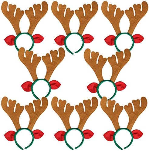 Amazon.com: Max Fun 24Pcs Christmas Reindeer Antlers Headband Christmas ...