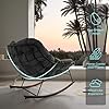 Amazon.com : Grand patio Rocking Chair Outdoor, E-Coated Papasan ...