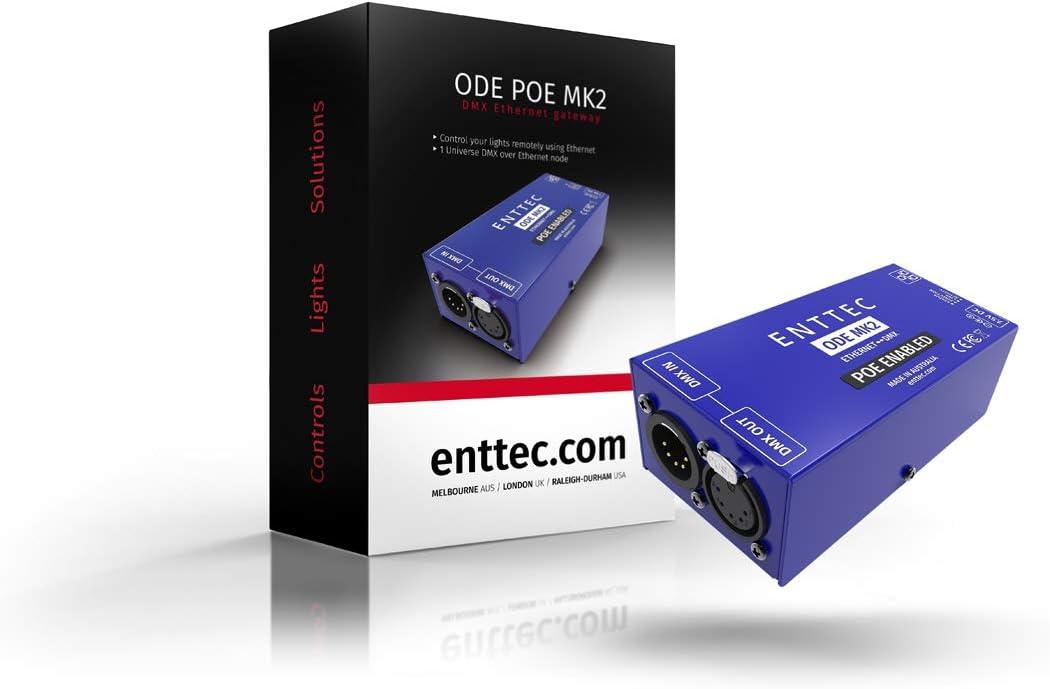 ENTTEC - Noeud ArtNet ODE PoE MK2 : Amazon.fr: Instruments de musique et Sono