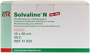 Solvaline N Sterile 10 x 20 cm Pack of 50 : Amazon.co.uk: Health ...