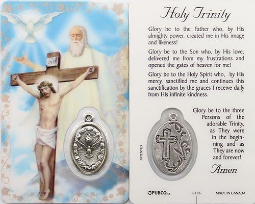 Amazon.com : Holy Trinity, Prayer Card : Arts, Crafts & Sewing