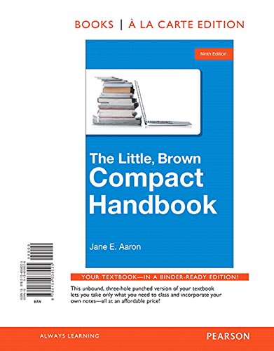 Amazon.com: The Little, Brown Compact Handbook, Books a la Carte ...