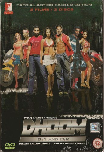 Amazon.com: Dhoom 1 & 2, 3 Disc Ltd Edition Metal Boxset by Uday Chopra ...
