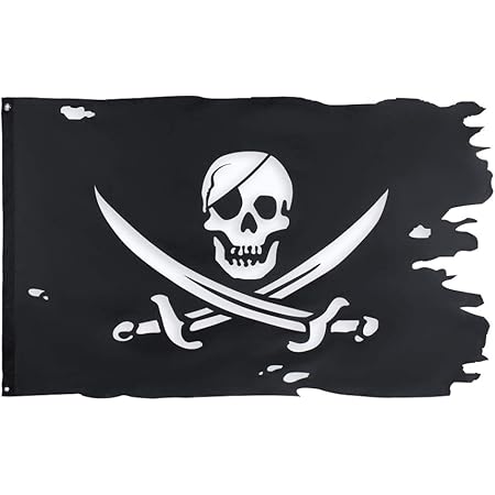 Amazon.com : US Flag Store Printed Polyester Pirate Jack Rackham Flag ...