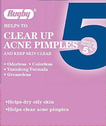 Amazon.com : Rugby Acne Medication 5, Benzoyl Peroxide 5%, 1 Ounce ...