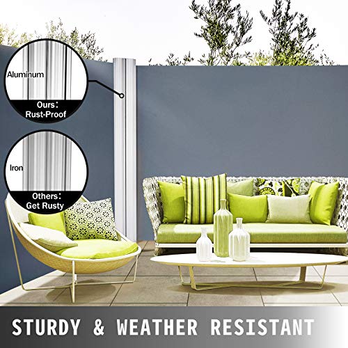 LOVSHARE Retractable Side Awning 236" x 71",Double Retractable - Want ...