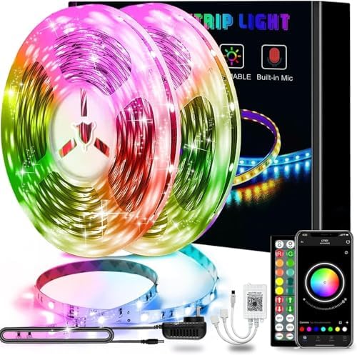 20m Led Strips Lights, L8star 65.6ft Flexible Color Changing Led Lights ...