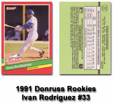 Amazon.com : Donruss 1991 The Rookies Ivan Rodriguez Rookie Card ...