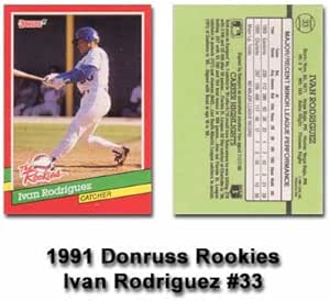 Amazon.com : Donruss 1991 The Rookies Ivan Rodriguez Rookie Card ...