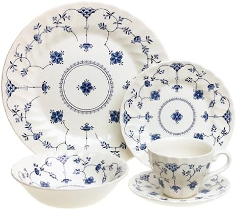 Amazon.com | Churchill China Finlandia 20-Piece Dinnerware Set, Service ...